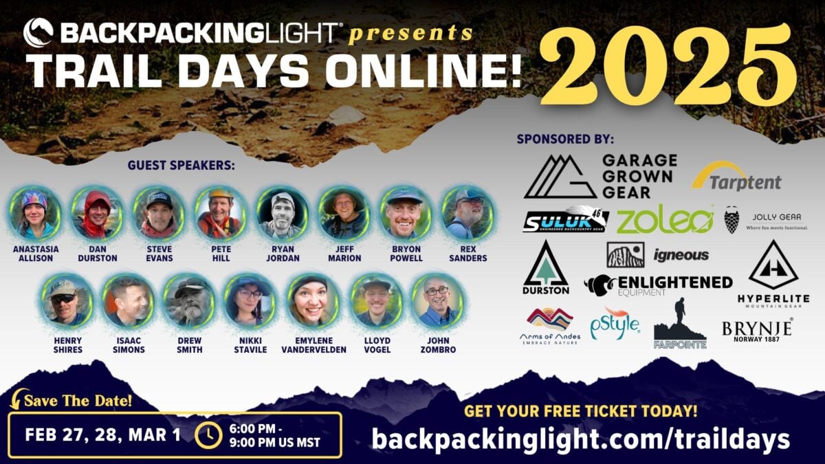 Live Events - Backpacking Light