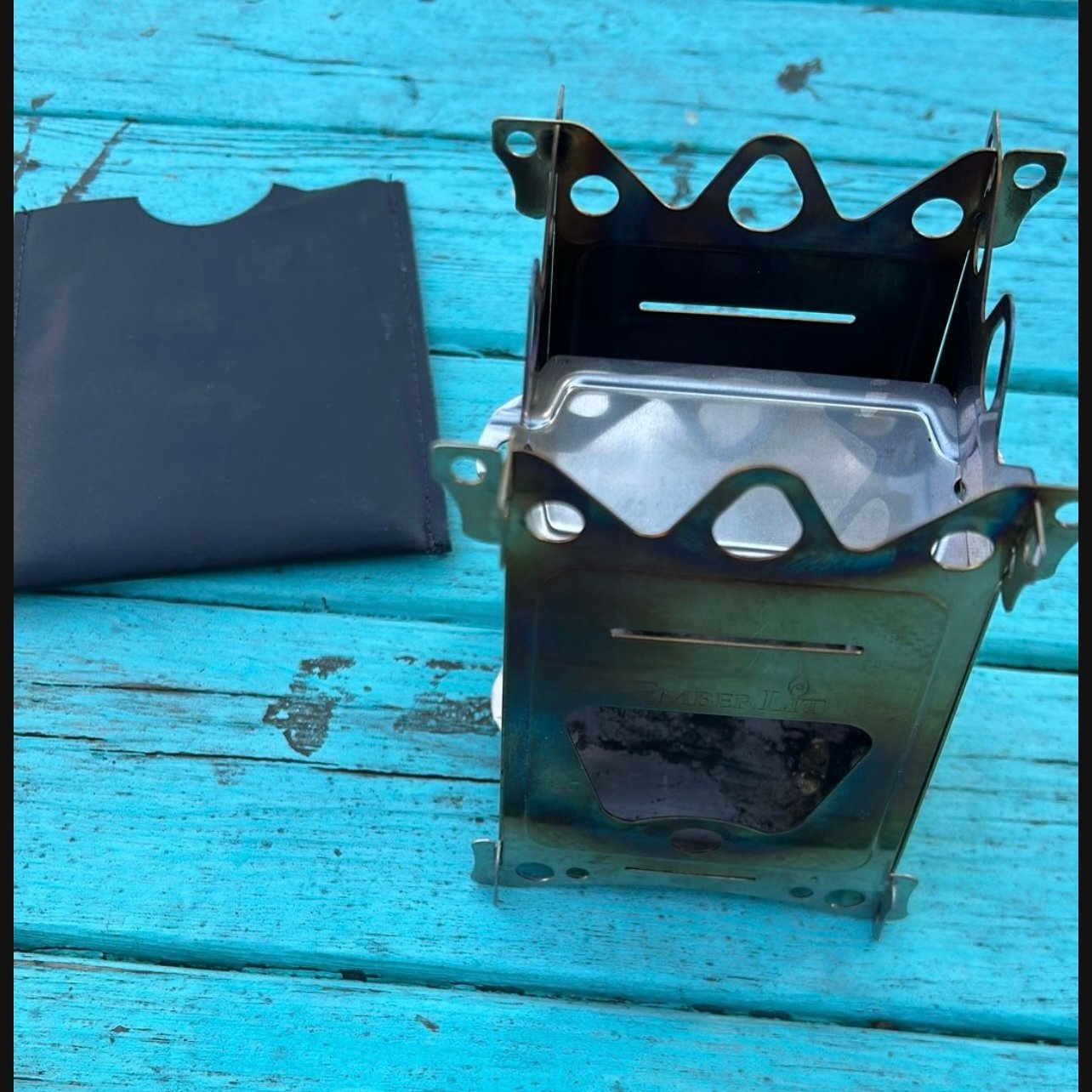 Emberlit stainless Fireant wood stove - Backpacking Light