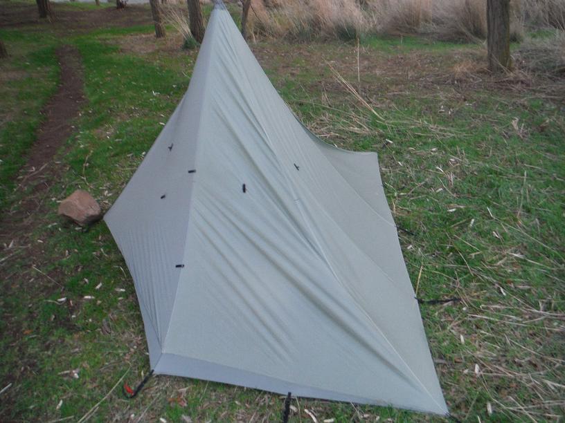 placement of guylines on mid for better wind resistance - Backpacking Light
