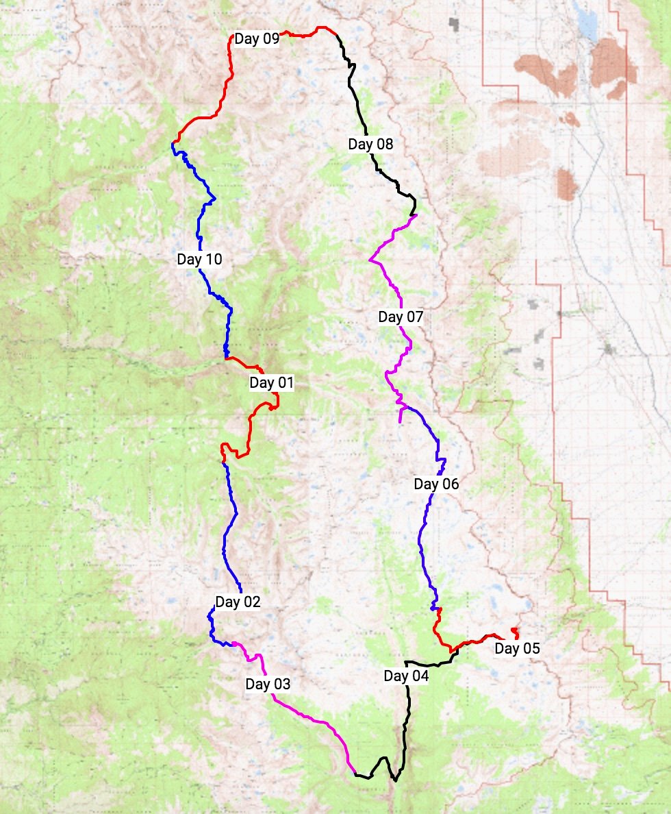 BBST (Big-Big SEKI Loop) - Backpacking Light